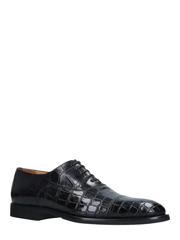 BROTINI Crocodile Oxford Shoes - Black