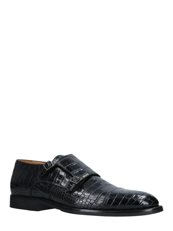 BROTINI Crocodile Leather Brogues - Black