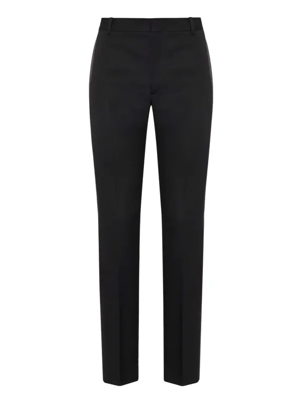 Alexander McQueen Wool Tailored Trousers - Black