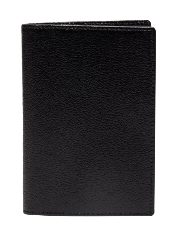 ETTINGER Leather Capra Passport Case - Black