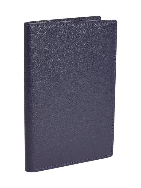 ETTINGER Leather Capra Passport Case - Blue