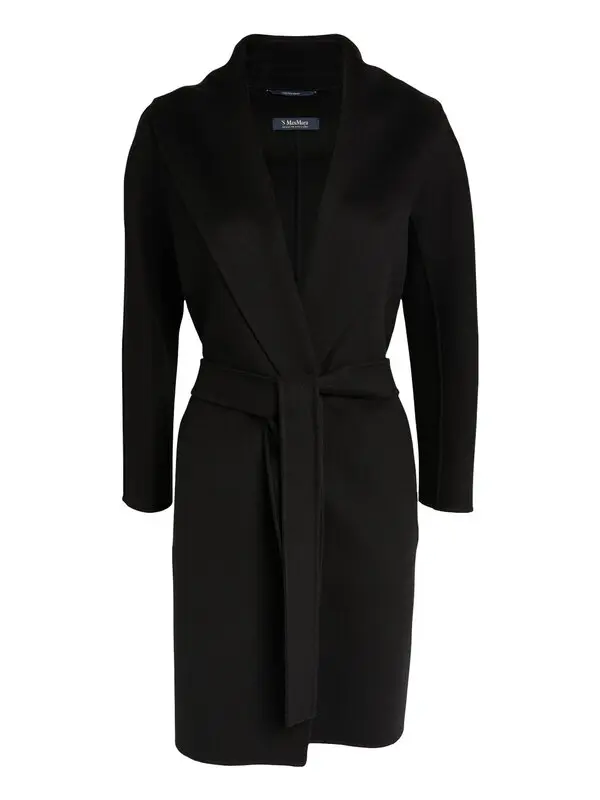 Max Mara Messi Wrap Coat - Black