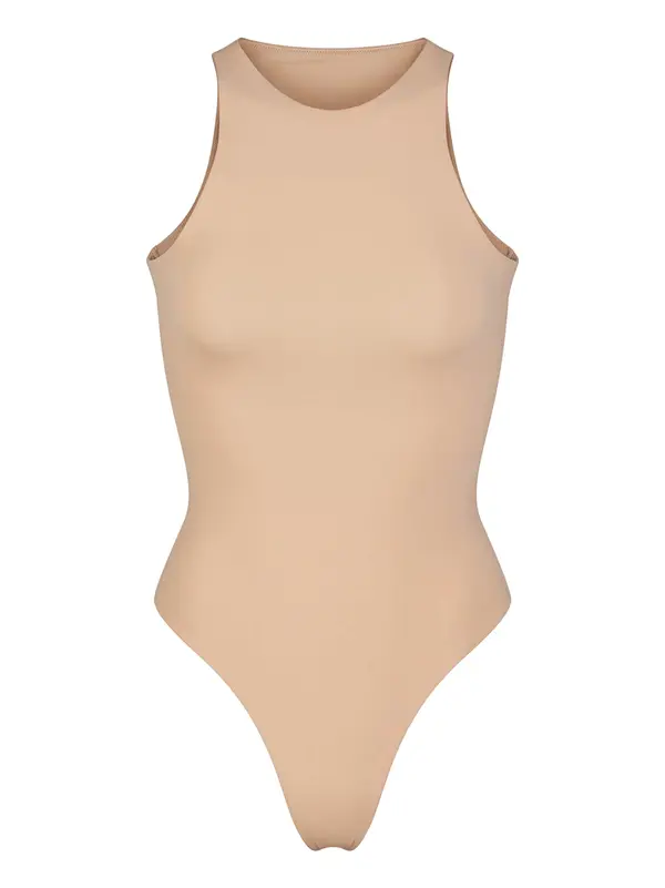 SKIMS Fits Everybody Thong Bodysuit - Beige