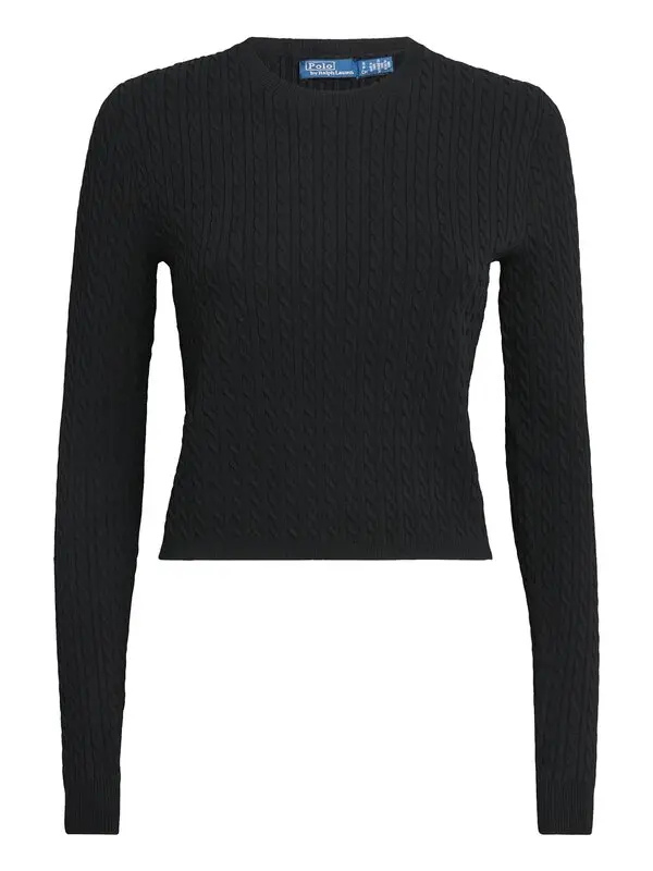 Polo Ralph Lauren Cable-knit Sweater - Black