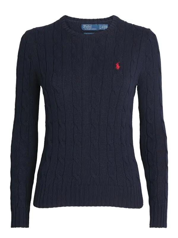Polo Ralph Lauren Cotton Cable-knit Sweater - Navy