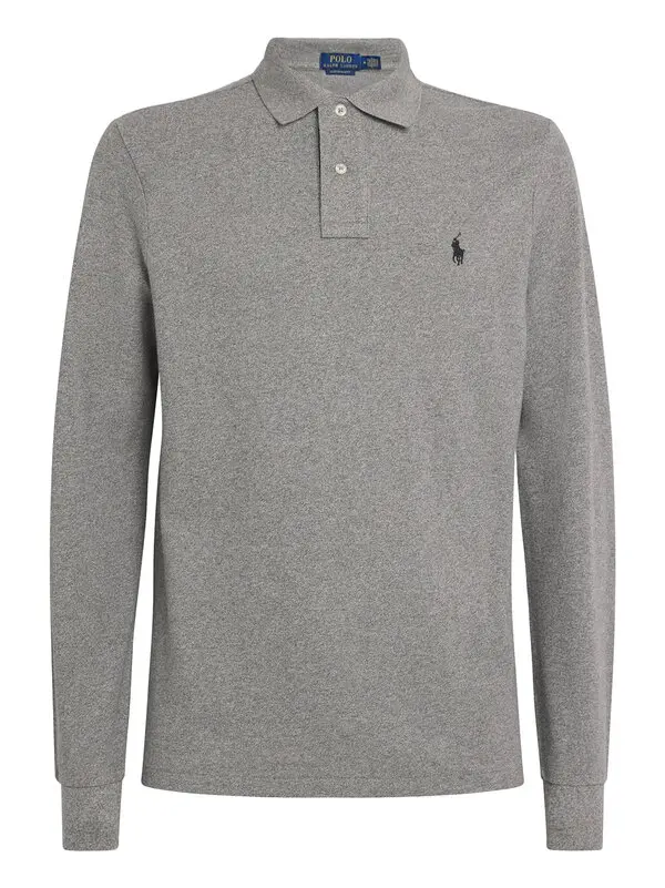 Polo Ralph Lauren Long-sleeved Polo Shirt - Grey
