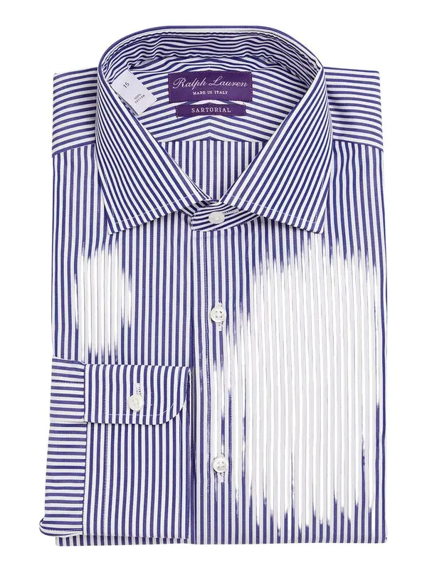 Ralph Lauren Purple Label Striped Aston Shirt - Blue