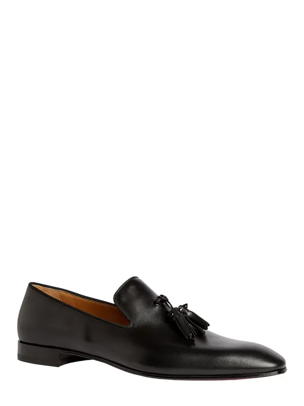 CHRISTIAN LOUBOUTIN Dandelion Tassel Loafers - Black