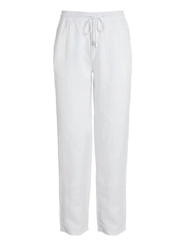 Vilebrequin Linen Drawstring Trousers - White