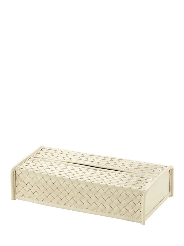 RIVIERE Woven Rectangular Box - Ivory