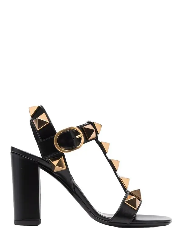 Valentino Garavani 90mm Roman Stud Sandals - Black