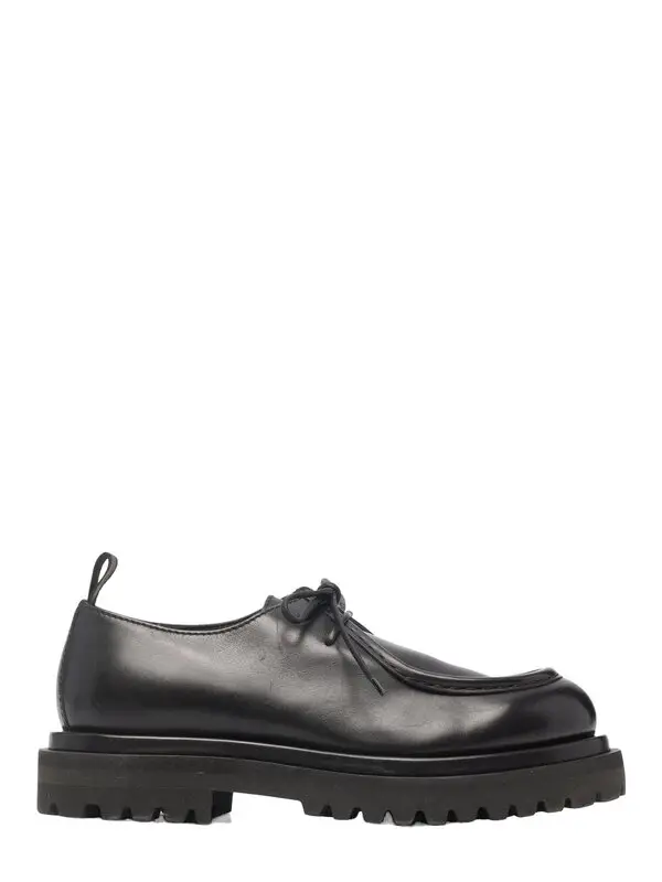Officine Creative Polished Leather Derby Shoes - Black