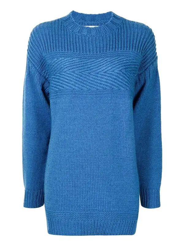 MARANT ETOILE Long-sleeve Knitted Jumper - Blue