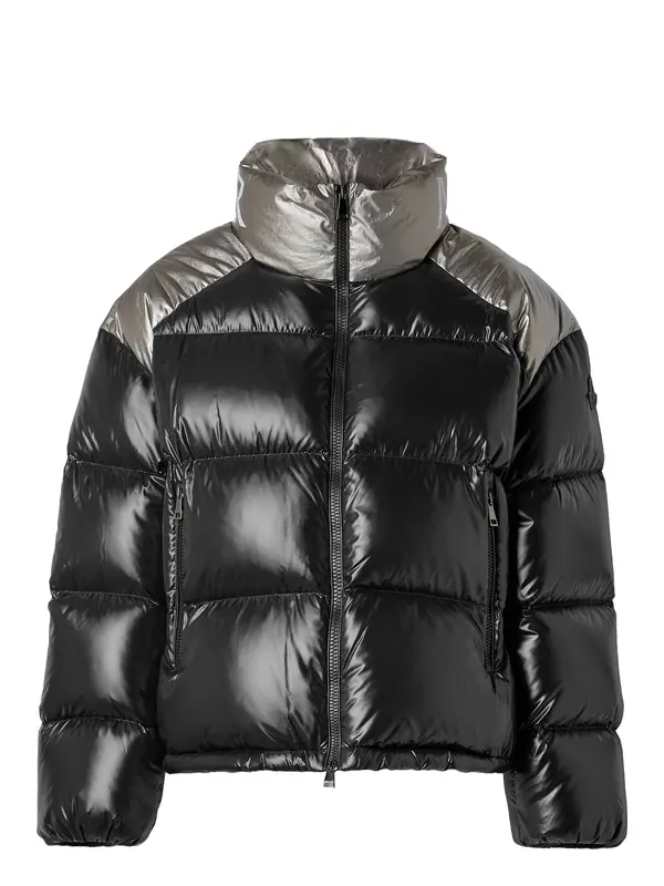 Moncler Cuscute Two-tone Quilted Down Jacket - Black