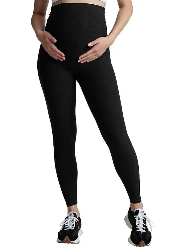 Beyond Yoga Space Dyed Love The Bump Maternity Leggings - True Gray