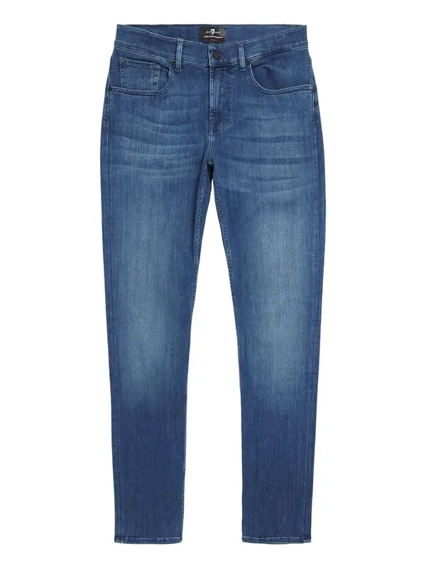 7 For All Mankind Slimmy Tapered Luxe Performance Plus Jeans - Blue