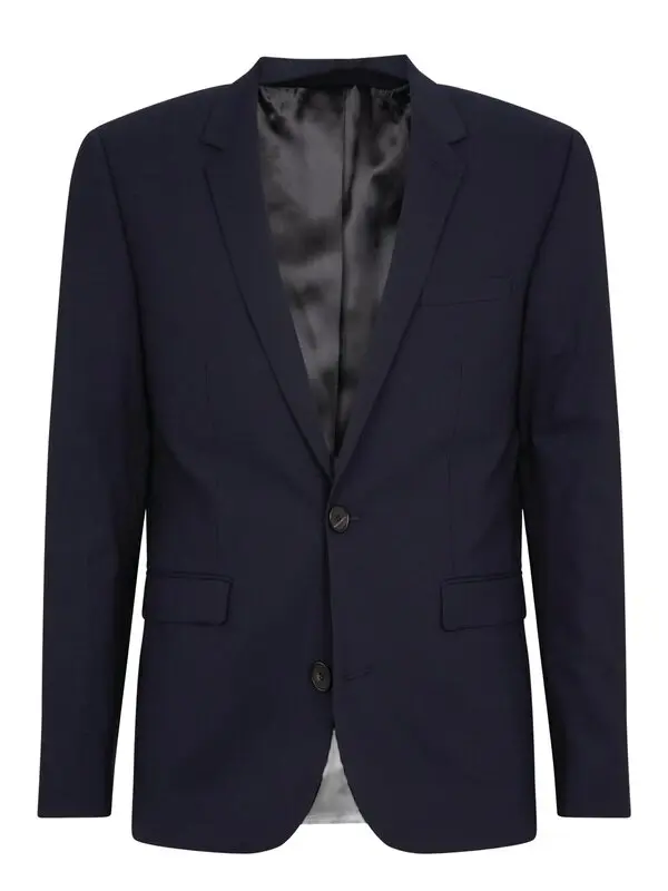 Sandro Wool-blend Suit Jacket - Blue