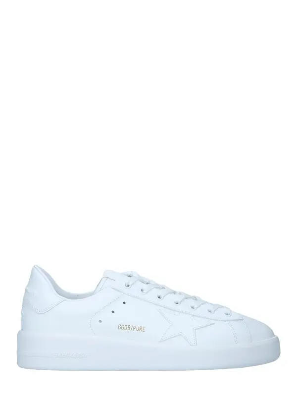 GOLDEN GOOSE Leather Purestar Low-top Sneakers - White
