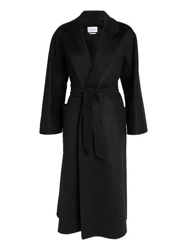 Max Mara Cashmere Ludmilla Wrap Coat - Black