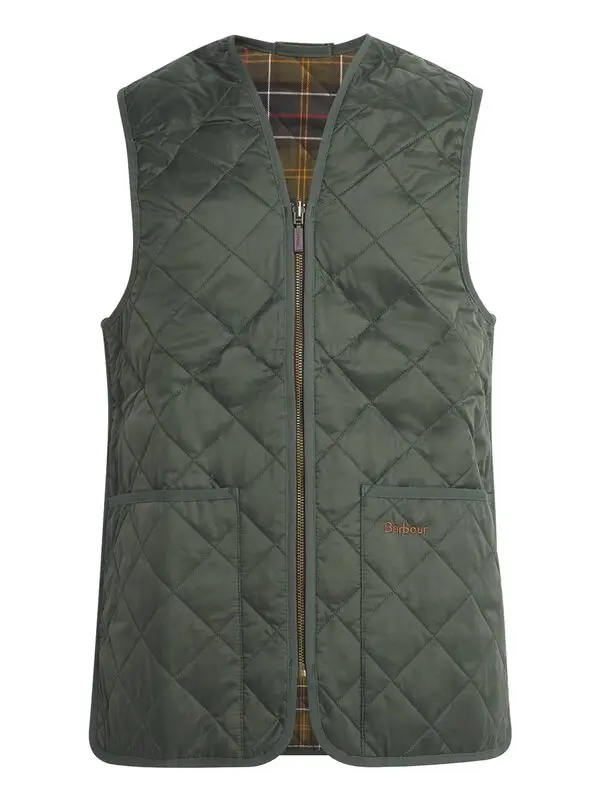 Barbour Quilted Zip-in Liner Gilet - Green