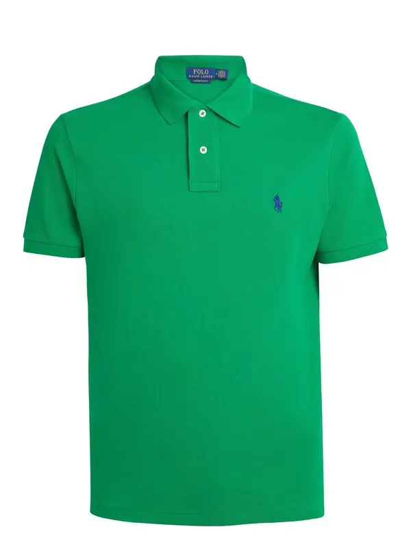Polo Ralph Lauren Cotton Mesh Custom-fit Polo Shirt - Green