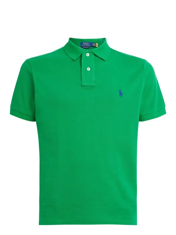 Polo Ralph Lauren Cotton Mesh Custom-fit Polo Shirt - Green