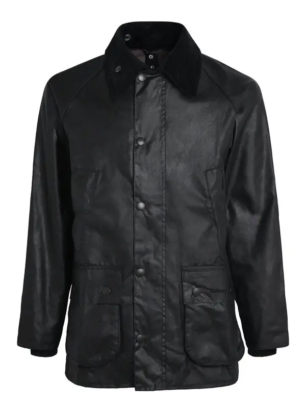 Barbour Waxed Bedale Jacket - Black
