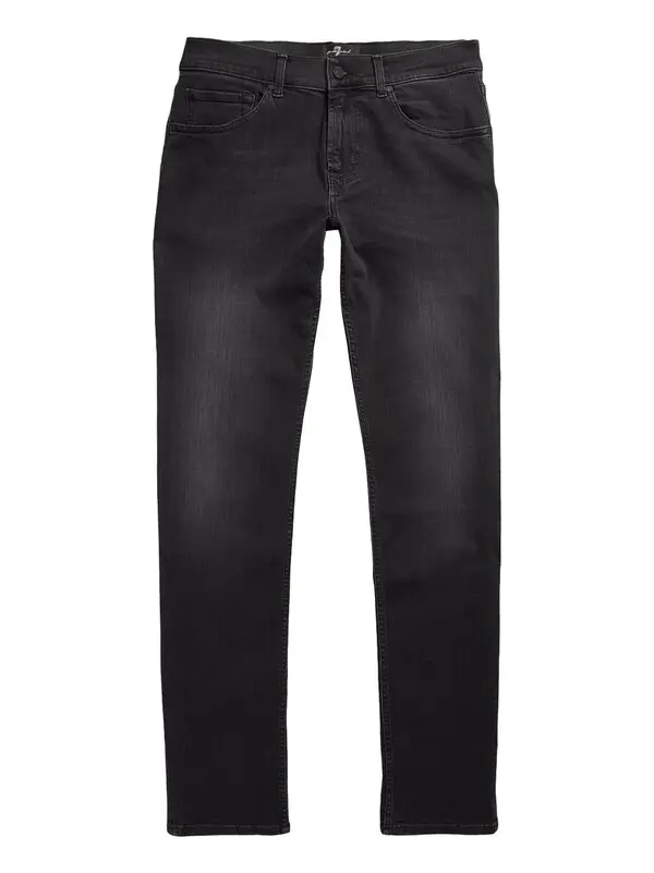 7 For All Mankind Slimmy Lux Performance Plus Jeans - Black