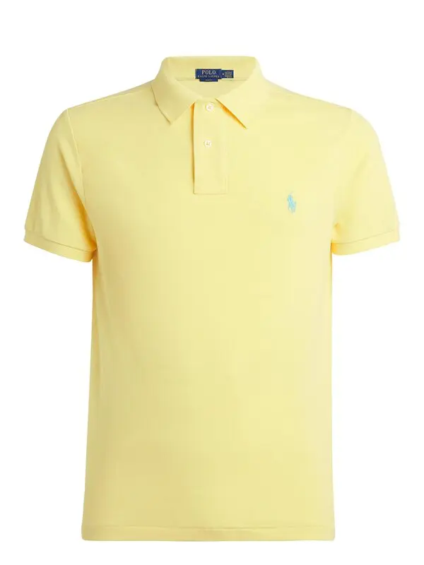 Polo Ralph Lauren Cotton Mesh Slim-fit Polo Shirt - Yellow