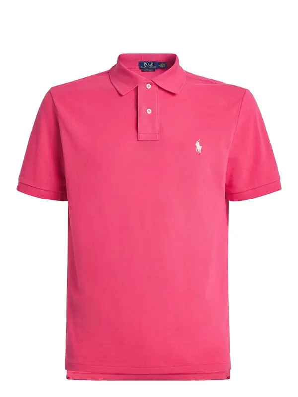 Polo Ralph Lauren Cotton Mesh Custom-fit Polo Shirt - Pink