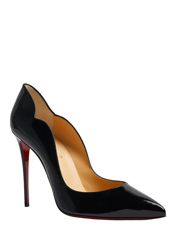 CHRISTIAN LOUBOUTIN Hot Chick Patent Leather Pumps 100 - Black