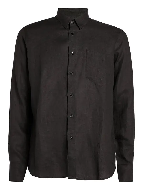 Vilebrequin Linen Caroubis Shirt - Black