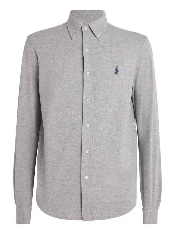 Polo Ralph Lauren Cotton Oxford Shirt - Grey