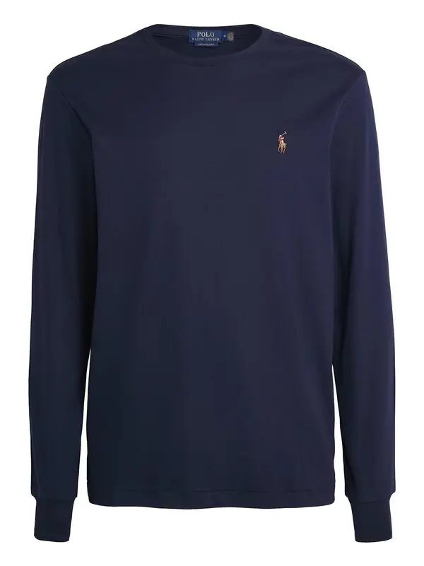 Polo Ralph Lauren Pima Cotton Long-sleeved T-shirt - Navy