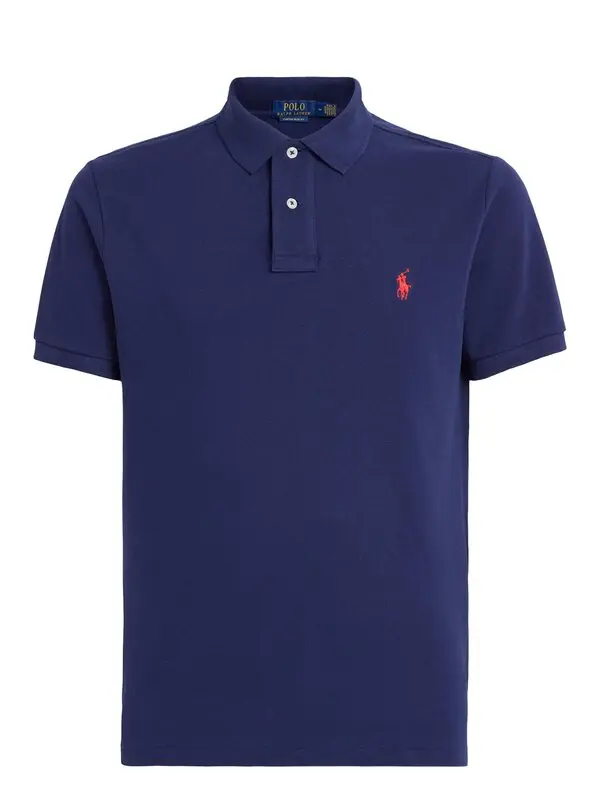 Polo Ralph Lauren Cotton Mesh Custom-fit Polo Shirt - Navy