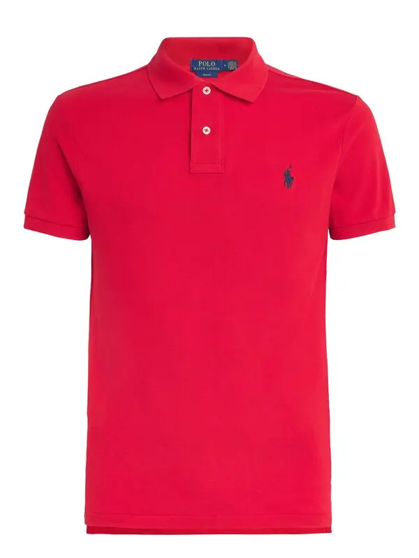 Polo Ralph Lauren Cotton Mesh Slim-fit Polo Shirt - Red