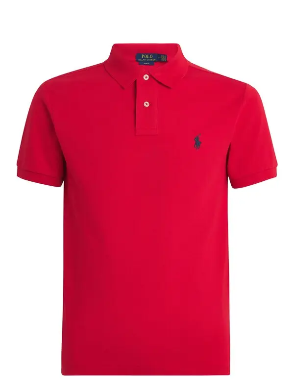 Polo Ralph Lauren Cotton Mesh Slim-fit Polo Shirt - Red