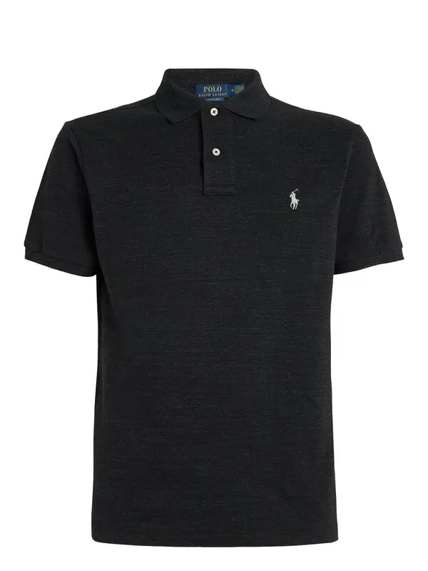 Polo Ralph Lauren Cotton Mesh Custom-fit Polo Shirt - Grey