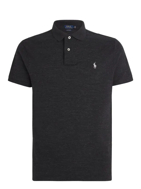 Polo Ralph Lauren Cotton Mesh Custom-fit Polo Shirt - Grey