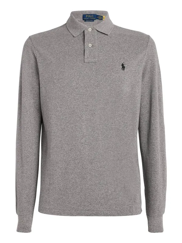 Polo Ralph Lauren Long-sleeved Polo Shirt - Grey