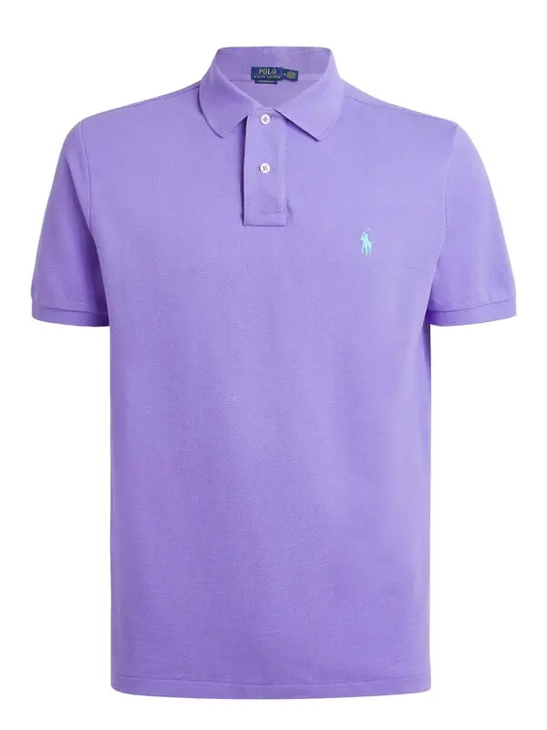 Polo Ralph Lauren Cotton Mesh Custom-fit Polo Shirt - Purple