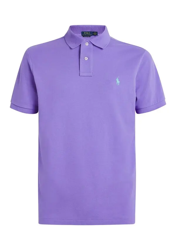 Polo Ralph Lauren Cotton Mesh Custom-fit Polo Shirt - Purple