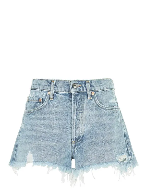 AGOLDE Parker Denim Shorts - Blue