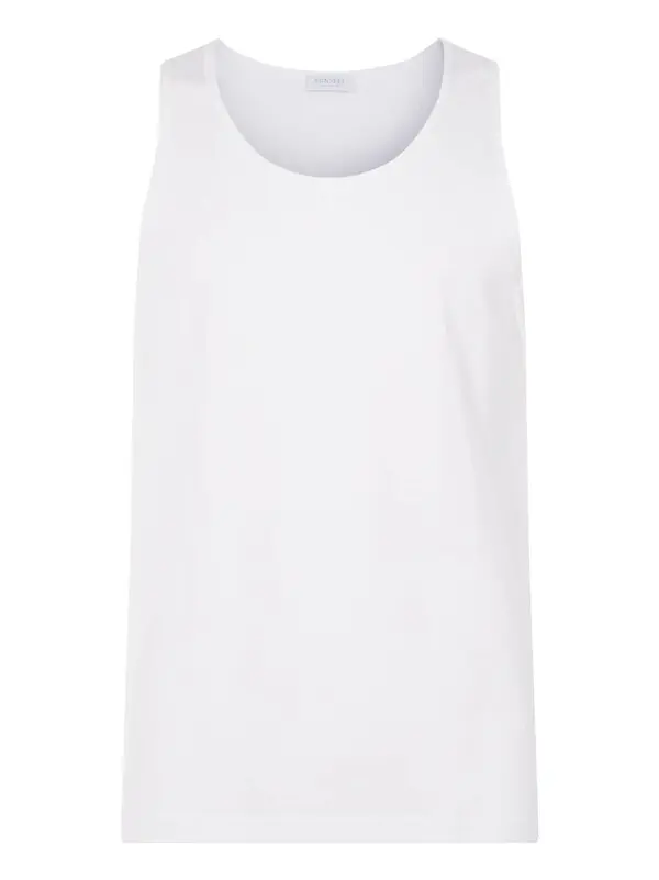Sunspel Superfine Cotton Vest - White