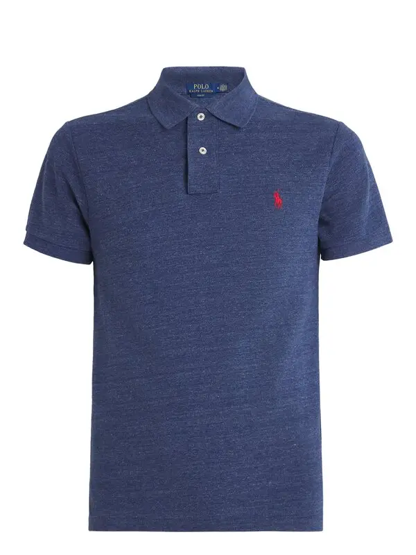 Polo Ralph Lauren Cotton Mesh Slim-fit Polo Shirt - Blue