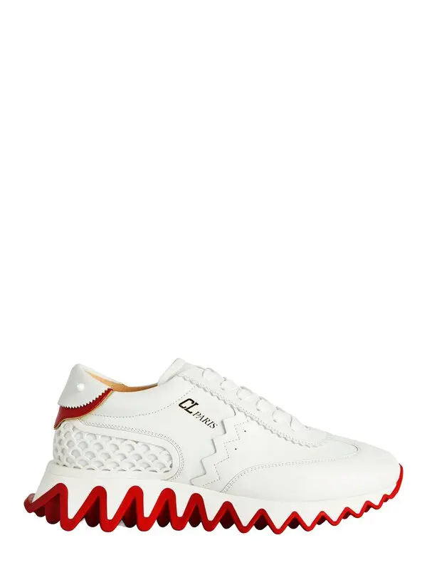 CHRISTIAN LOUBOUTIN Loubishark Leather Sneakers - White