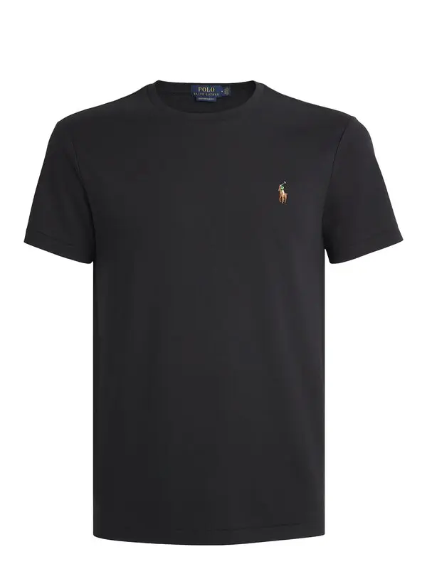 Polo Ralph Lauren Pima Cotton Polo Pony T-shirt - Black