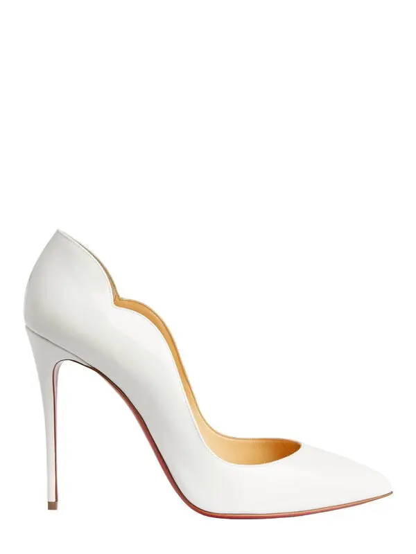CHRISTIAN LOUBOUTIN Hot Chick 100 Patent Leather Pumps - White