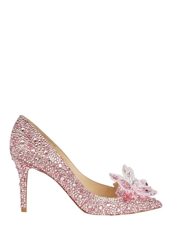 JIMMY CHOO Alia 85 Crystal Embellished Pumps - Pink