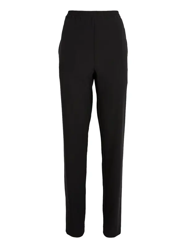 Eskandar Wool-rich Trousers - Black